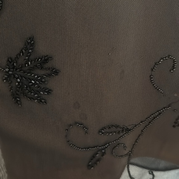 Nina Austin | Dresses | Vintage 9s Nina Austin Sheer Lined Beaded Dress | Poshmark